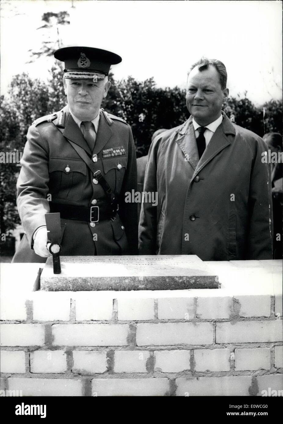 May 05, 1962 - Laying of the Foundation-Stone for a British Military ...