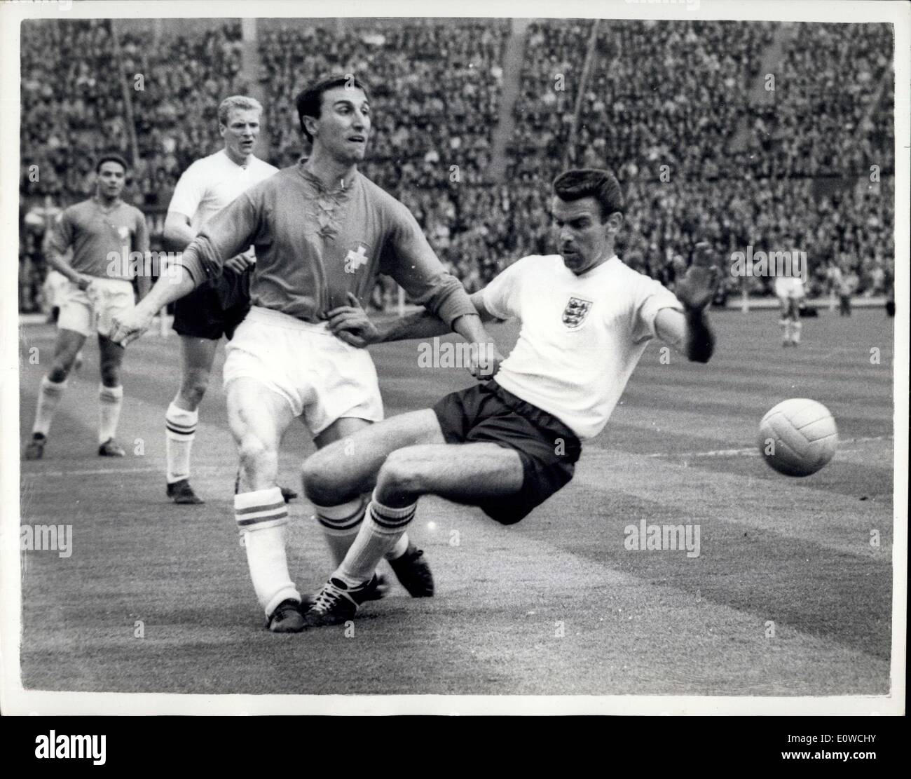 May 09, 1962 - England Versus Switzerland International at Wembley ...