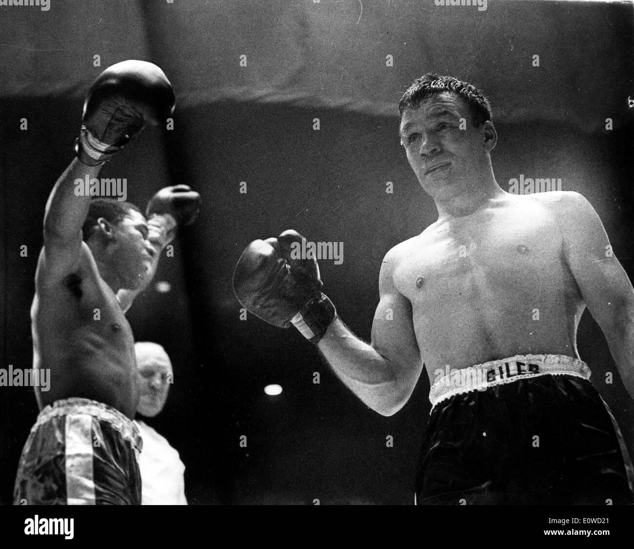 Boxer Dave Charnley loses to Doug Valiant Stock Photo - Alamy