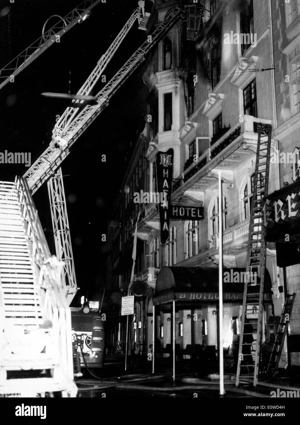 Fire hotel Black and White Stock Photos & Images - Alamy