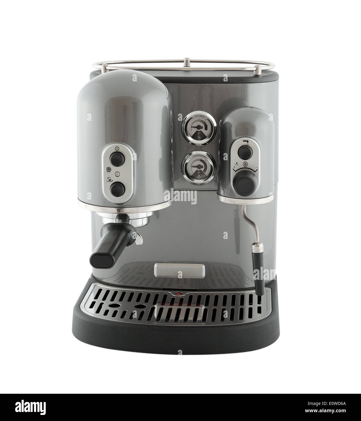 Coffee machine white background Cut Out Stock Images & Pictures - Alamy