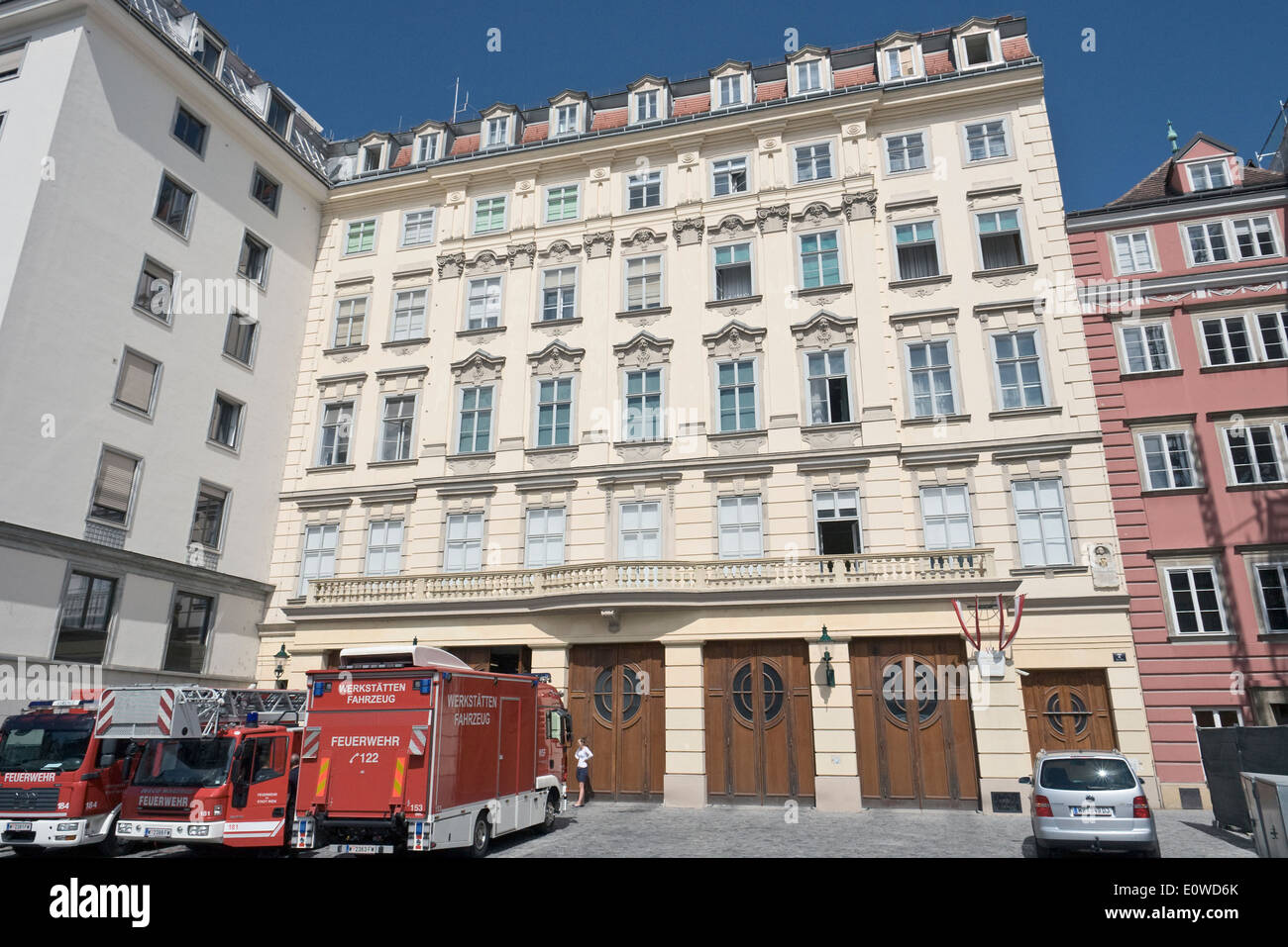 Vienna, old Fire Brigade Station Stock Photo - Alamy