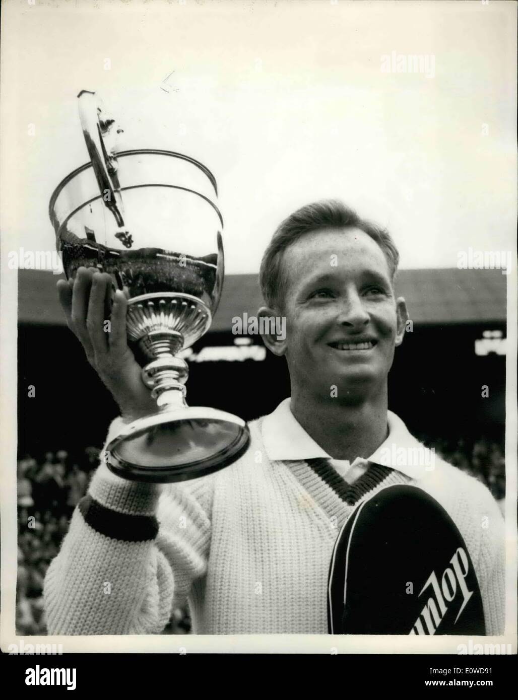 Jun. 06, 1962 - Laver wins Wimbledon Title again. Photo shows Rod Laver ...