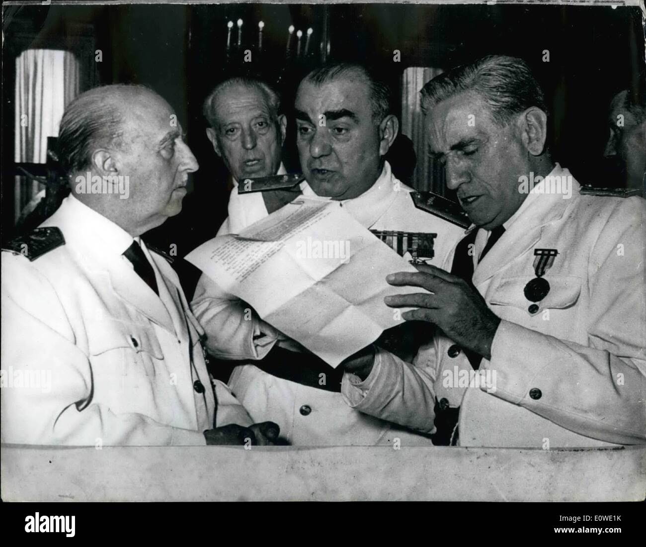 General franco reveals his successor hi-res stock photography and ...