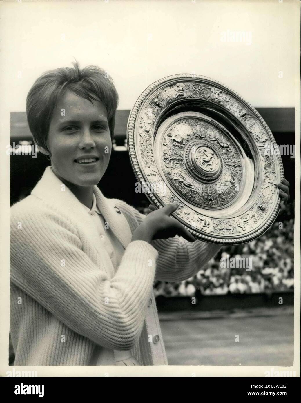 Jul. 07, 1962 - Susman Bags Wimbledon Title. Photo shows Mrs. Susman ...