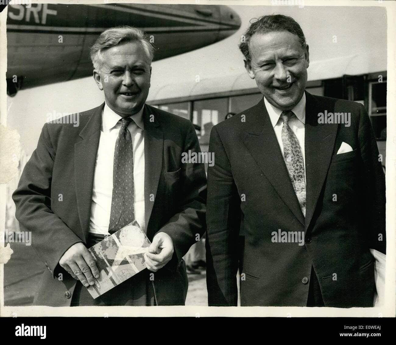 Jul. 07, 1962 - Gaitskell back from blushing Brussels speech. Photo ...
