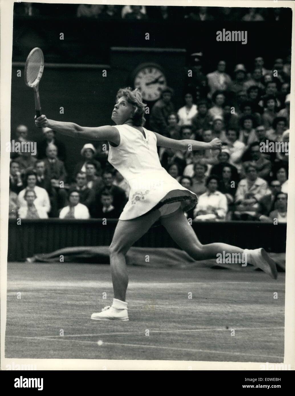 Jul. 07, 1962 - Britain out of women's finals: Wimbledon: Photo shows ...