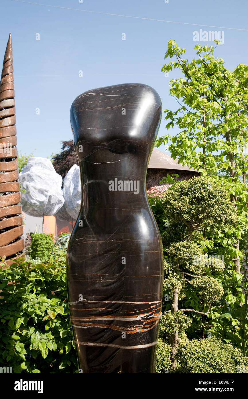 Chelsea,UK,19th May 2014,Statues made of marble by Paul Vanstone at the ...