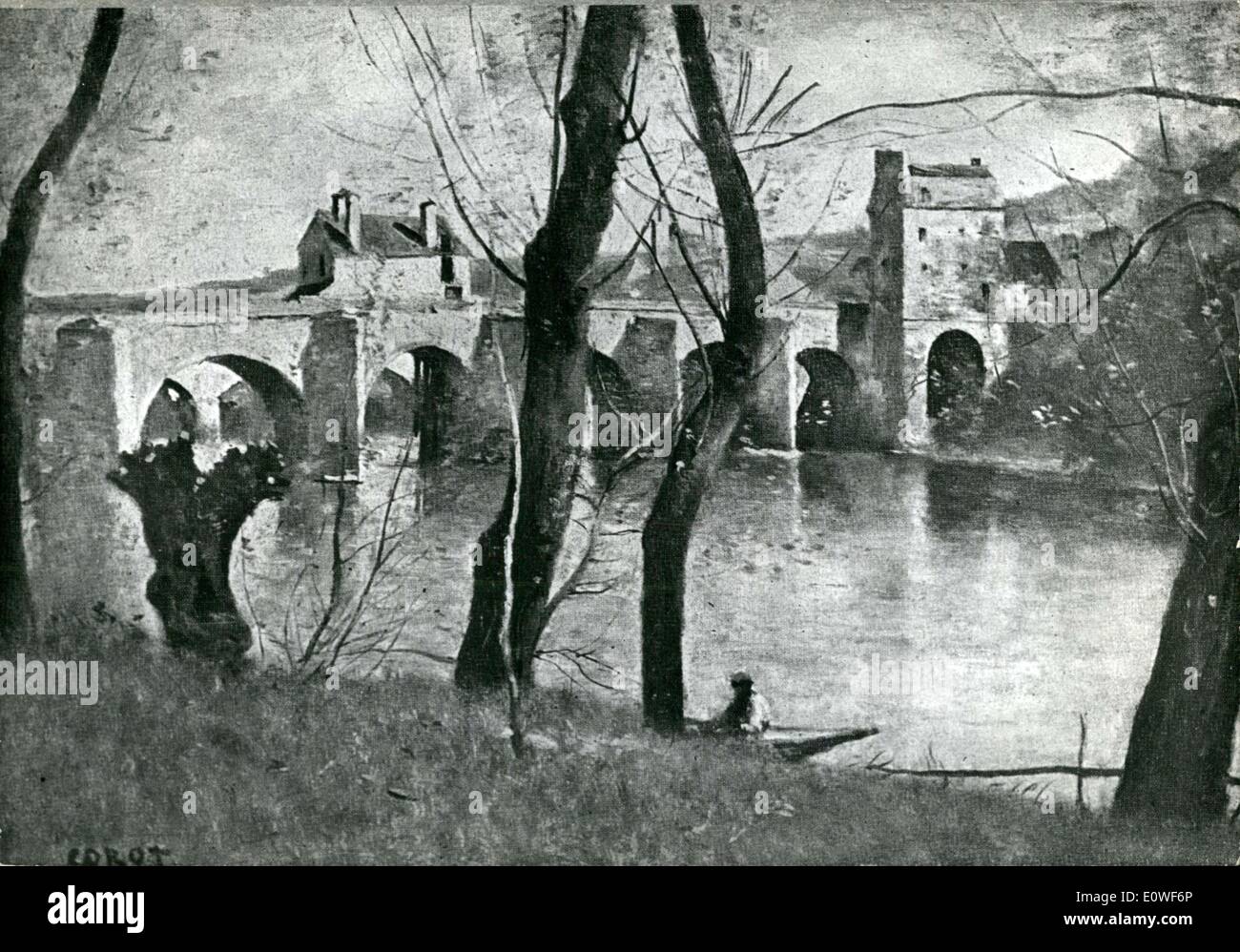 Oct. 12, 1962 - Camille Corot's ''Le Pont de Mantes' Stock Photo - Alamy