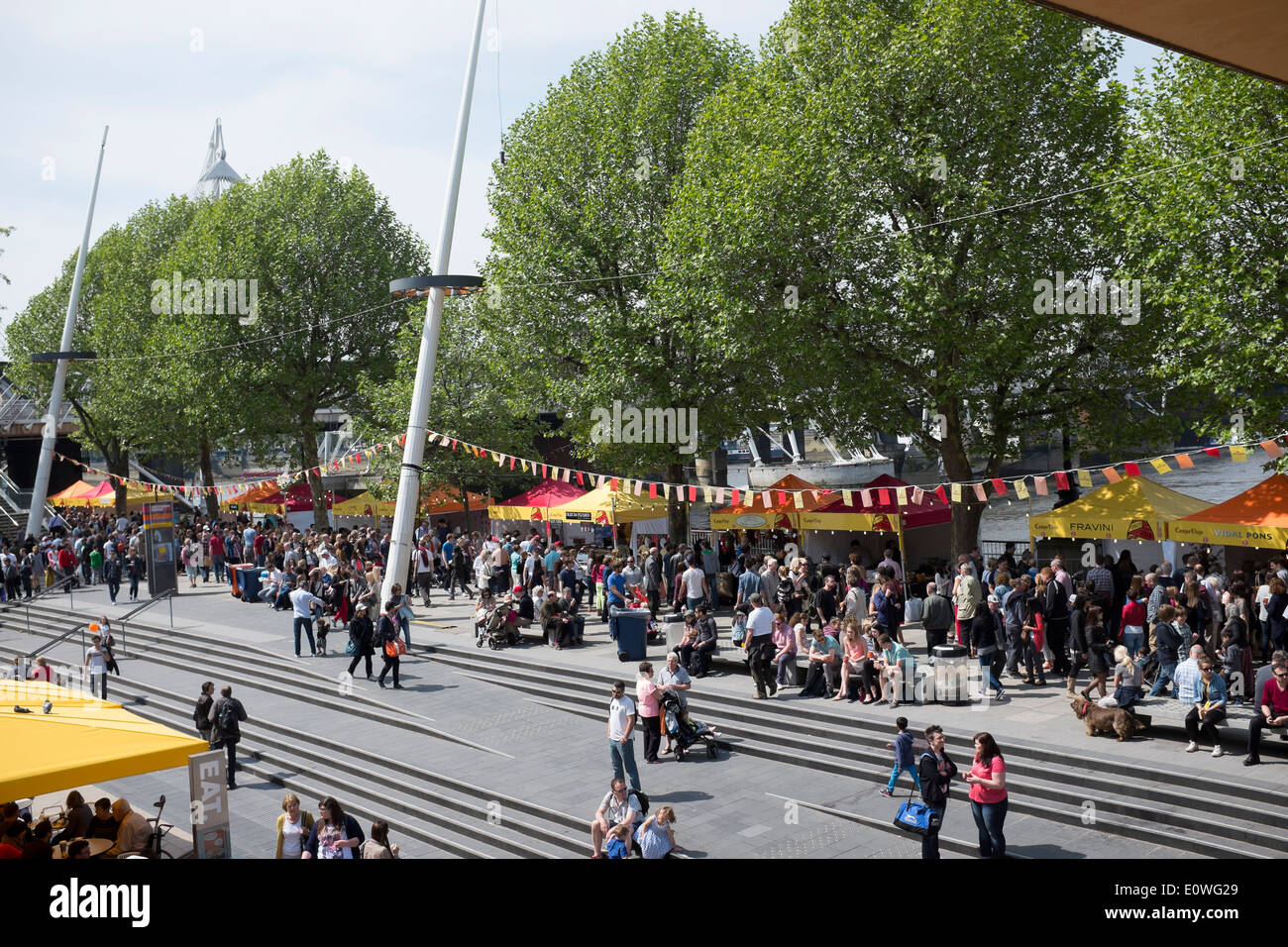 South Bank Food Festival London Stock Photo - Alamy