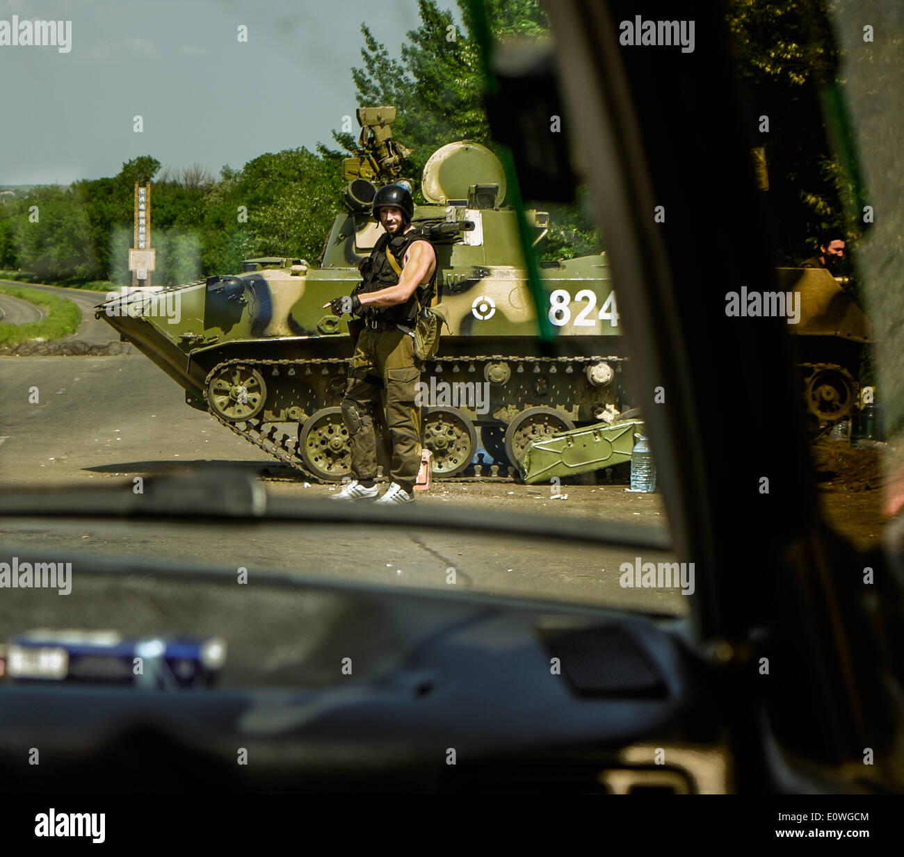 May 18, 2014 - Donetsk, East of Ukraine, Ukraine - Ukrainian army ...