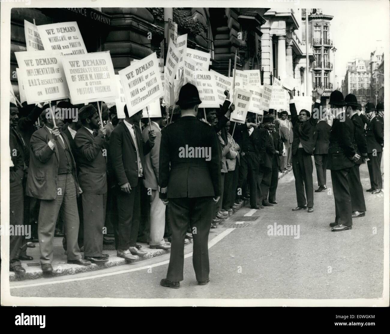 Sep. 09, 1962 - Kashmir Freedom Movement Demonstration: Members of the ...