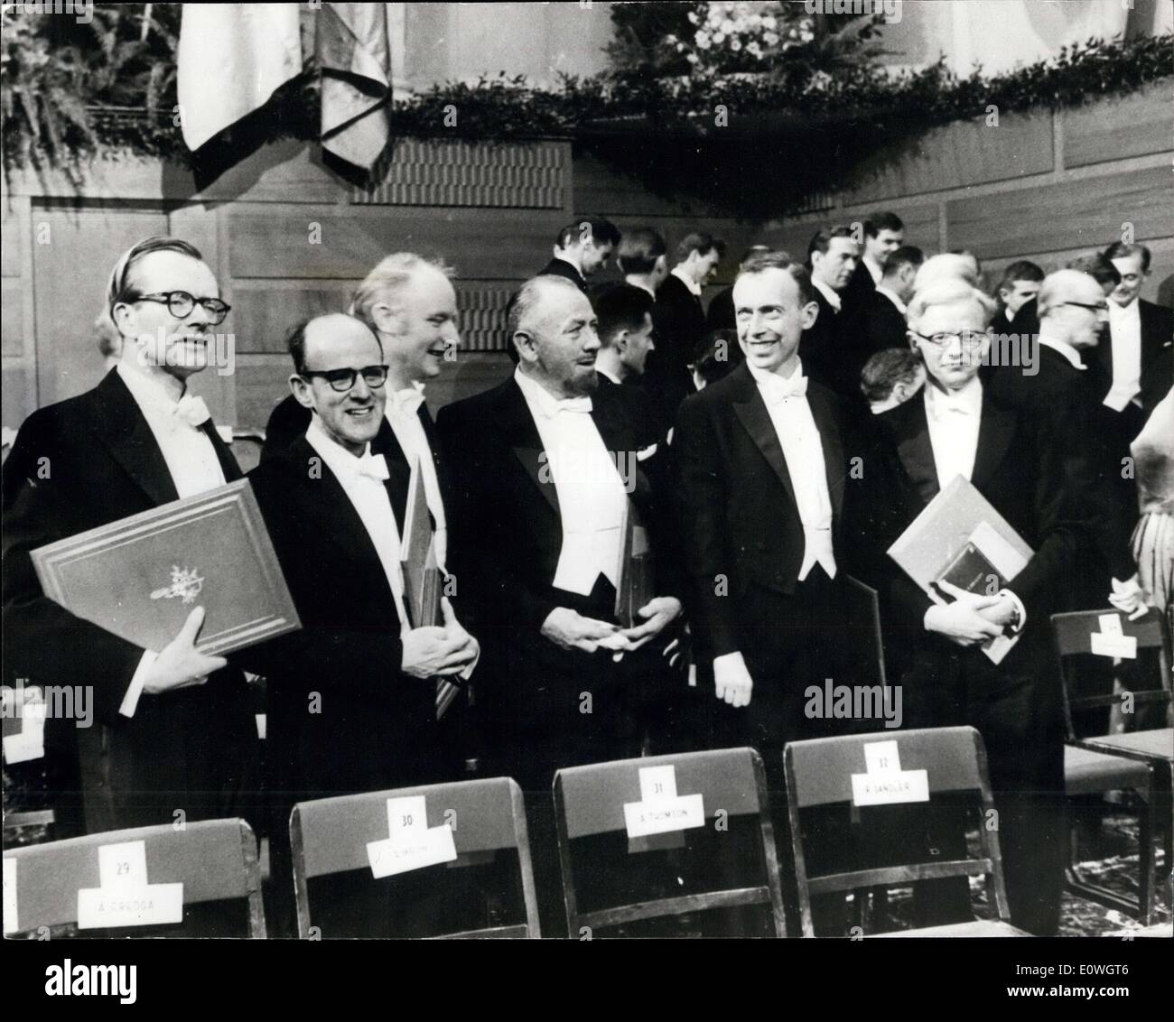 Dec. 12, 1962 - The Nobel Winners 1962. Seen during the presentation ...