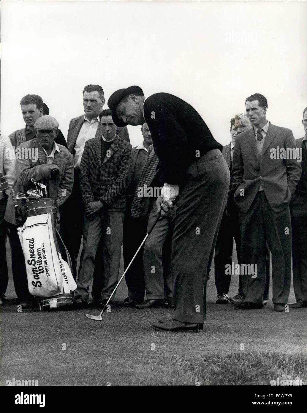 Dec. 12, 1962 - Open Golf at Troon. Photo Shows: Sam Snead pictured at ...