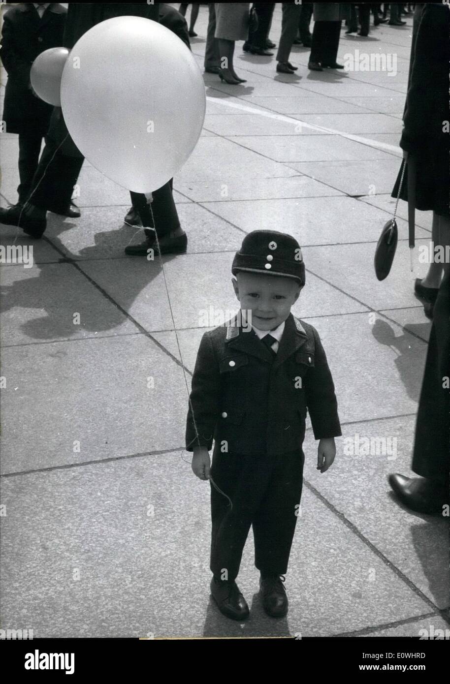 May 05, 1963 - The youngest and smallest Red Cross Helper on the Munich ...