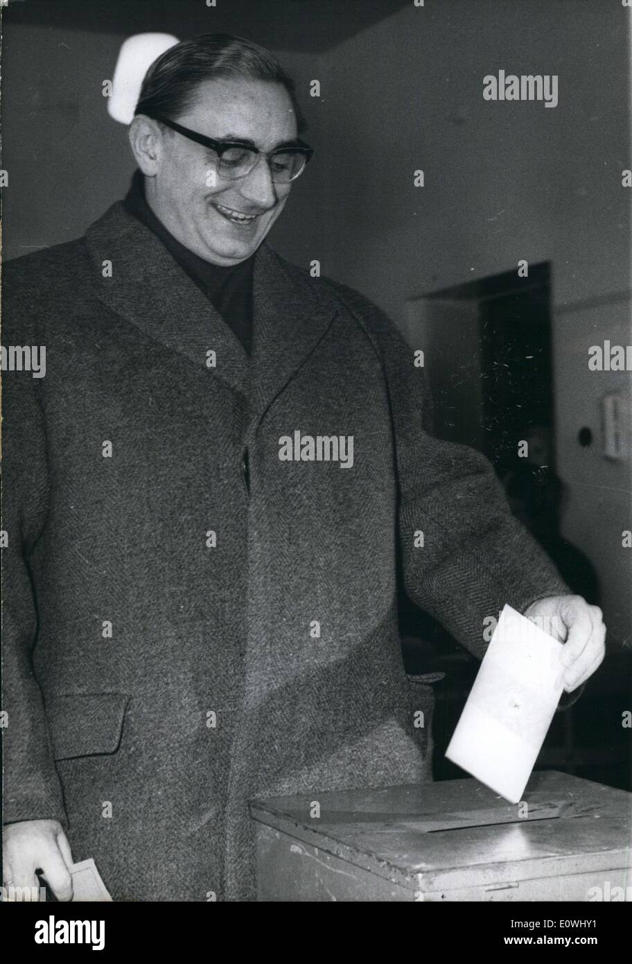 Feb. 17, 1963 - German Politician Voting in Berlin Stock Photo - Alamy