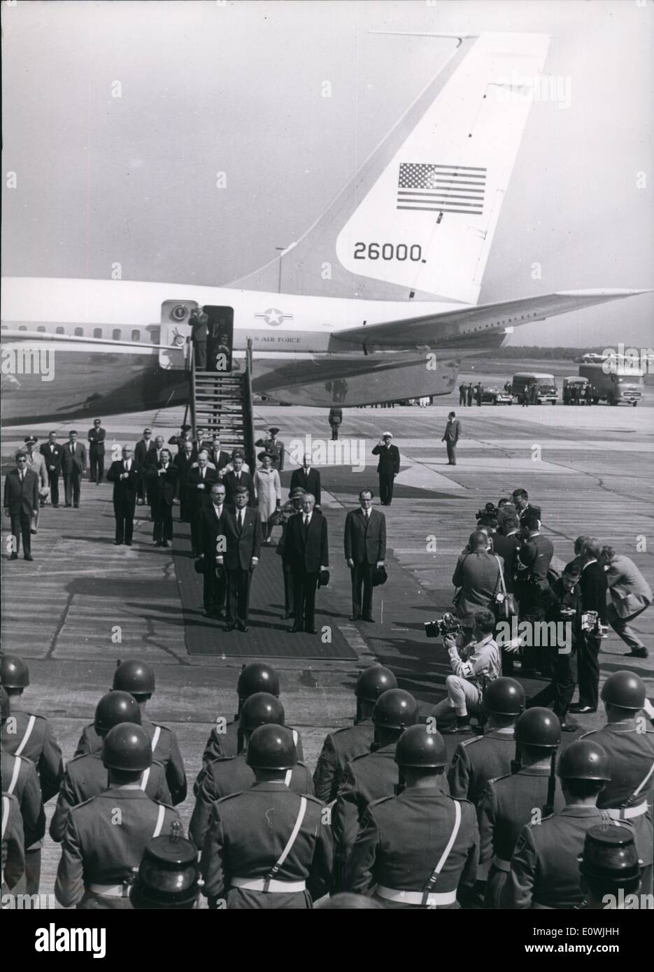 Jun. 06, 1963 - Pictured is US President John F. Kennedy after he has ...