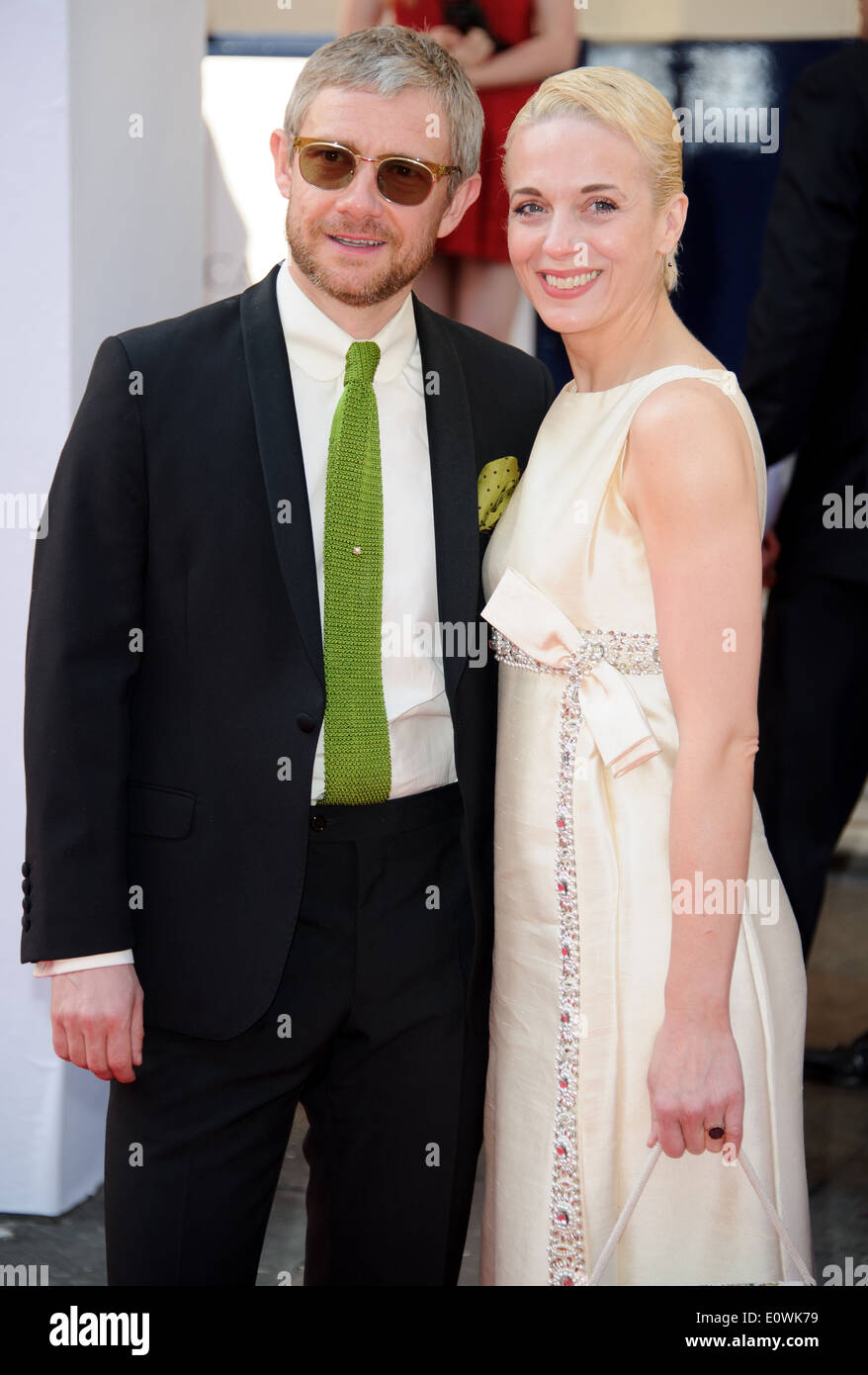 Martin Freeman and Amanda Abbington arrive for the British Academy ...