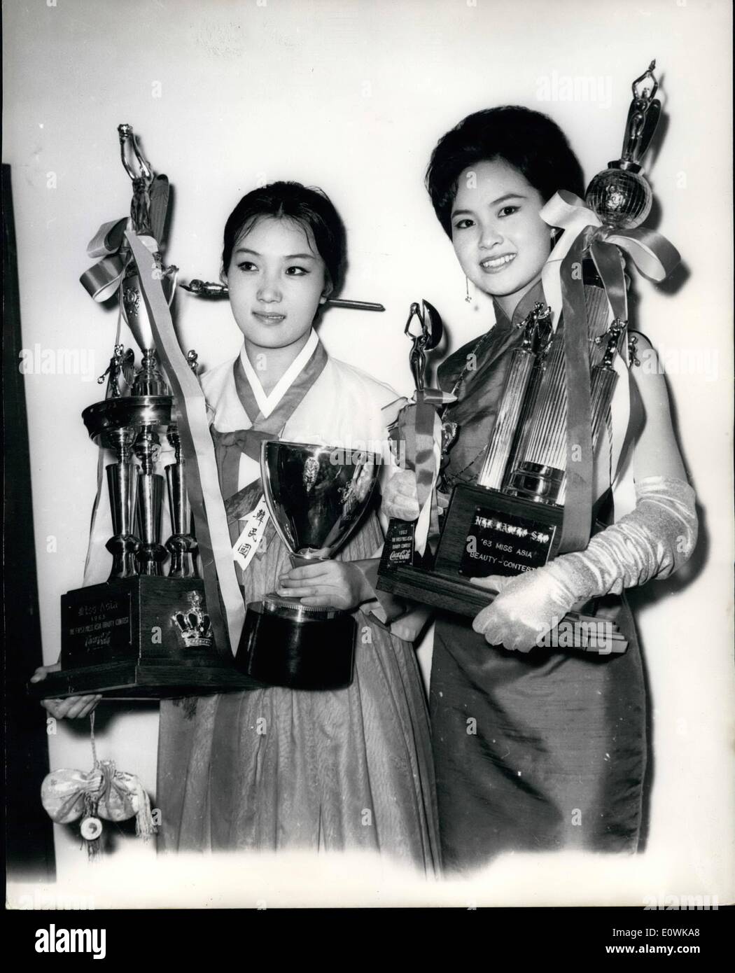 Apr. 04, 1963 - KOREAN BEAUTY WINS ''MISS ASIA'' CONTEST. MISS CHAI ...