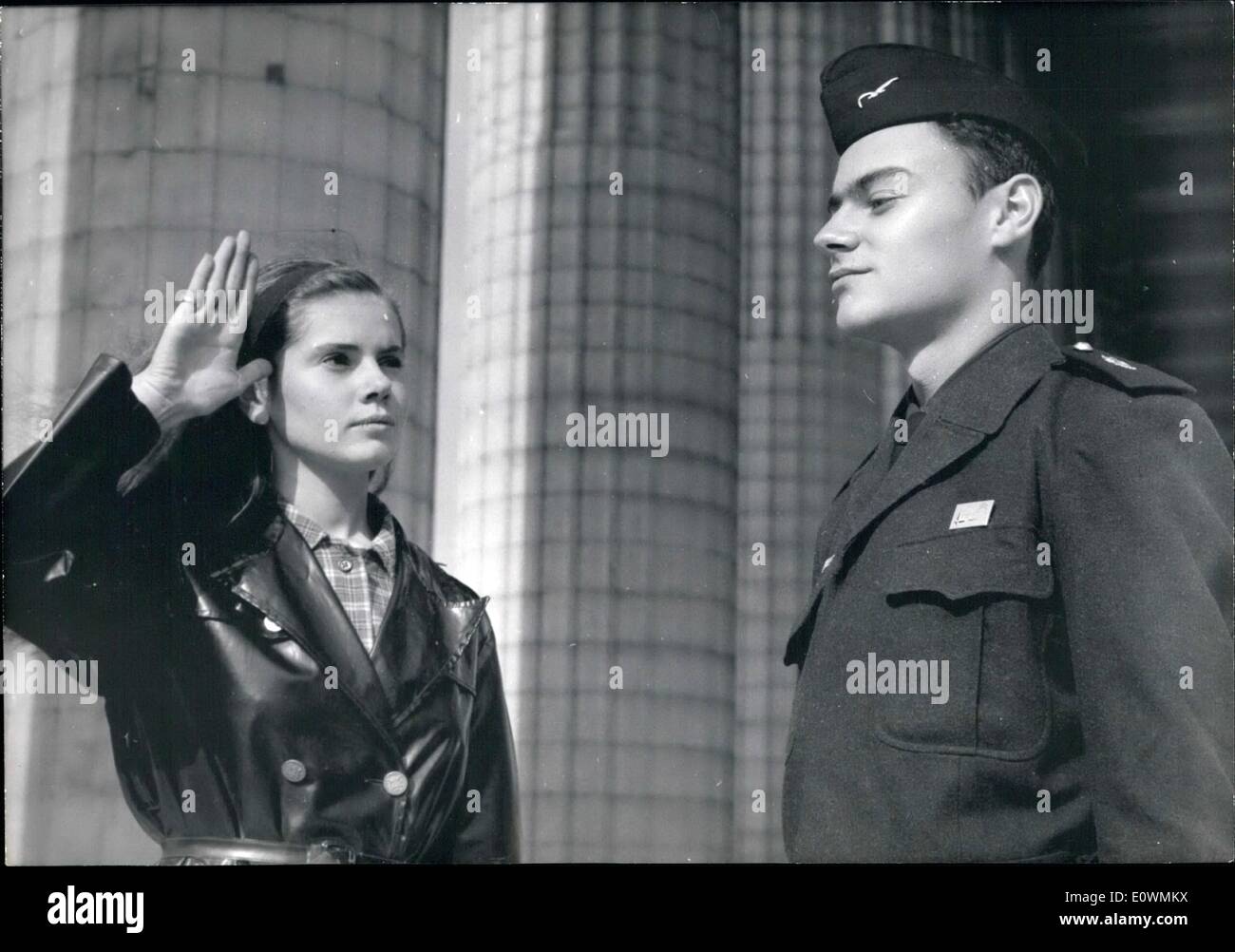Sep. 09, 1963 - MINOU DROUET: GETS INSPIRATION FROM SOLDIER... One can ...