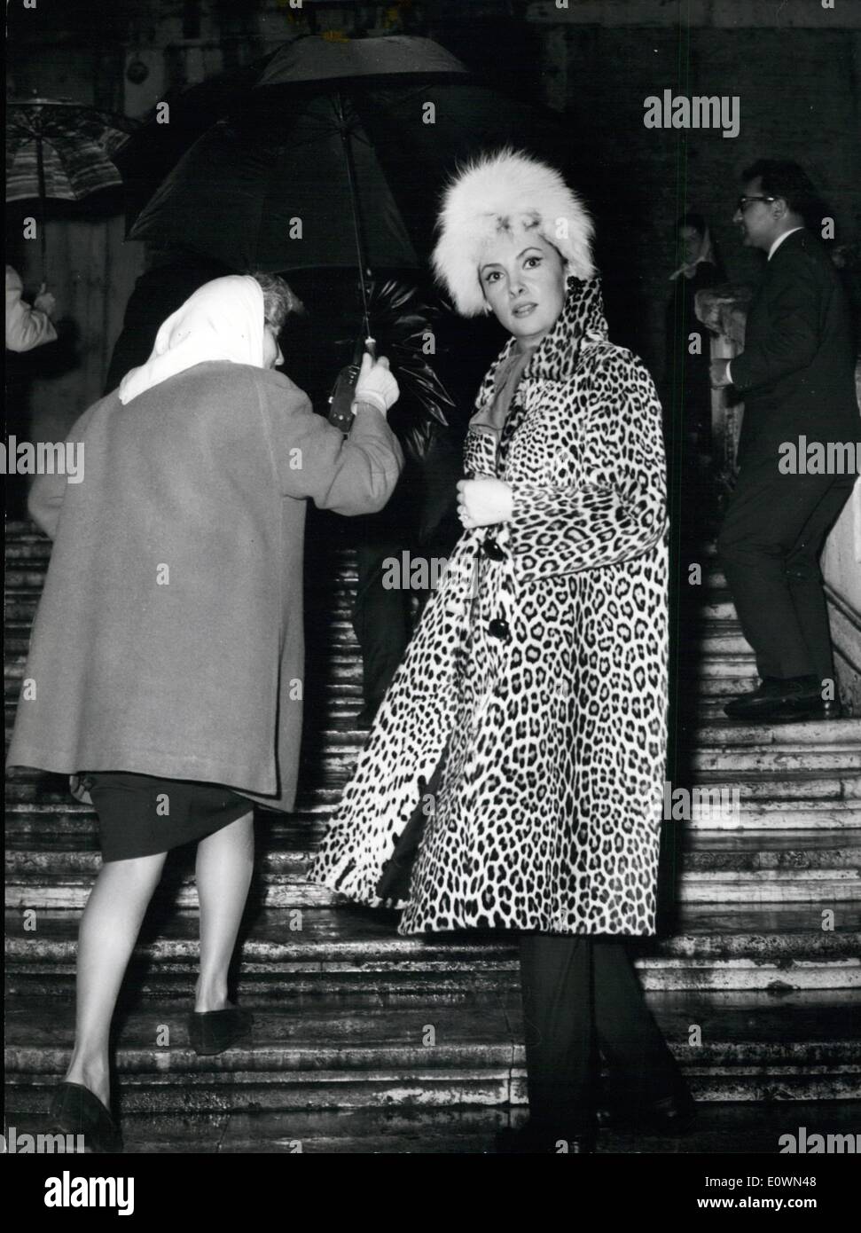 Dec. 12, 1963 - Gina Lollobrigida wearing a pair of trouser, a white ...