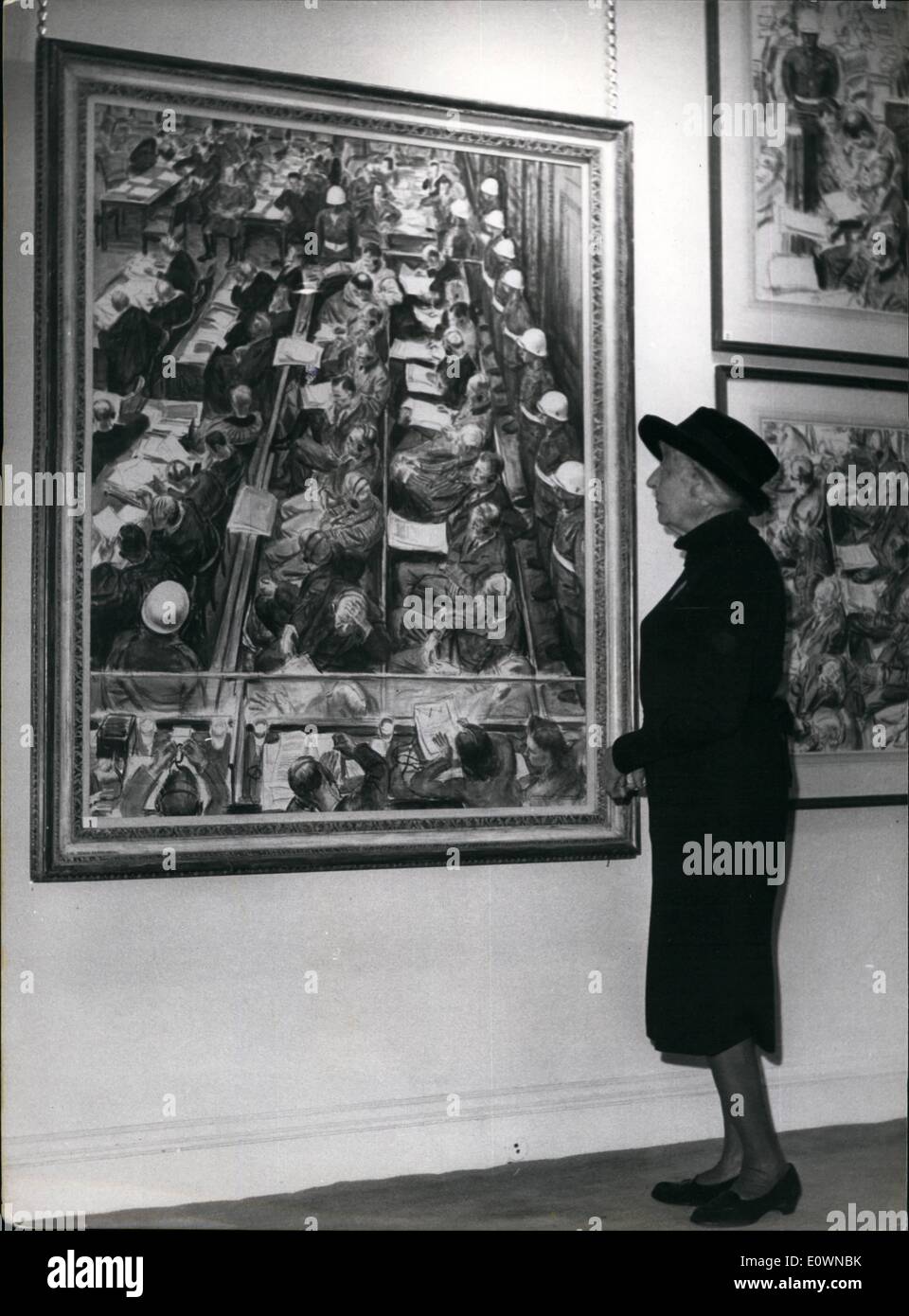 Oct. 10, 1963 - Preview Of The Dame Laura Knight Exhibition ''The Dock ...