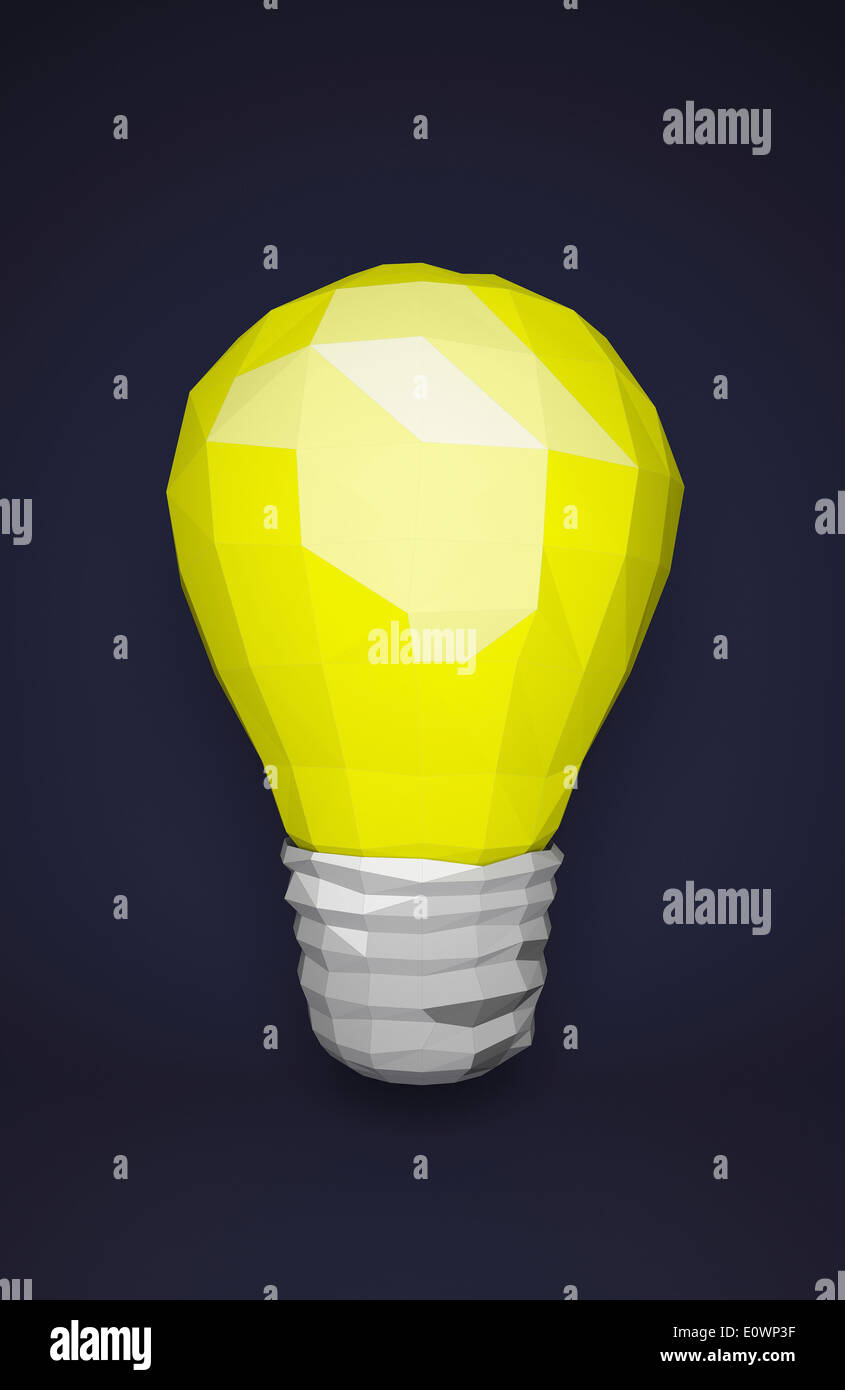 Yellow light bulb Stock Photo - Alamy