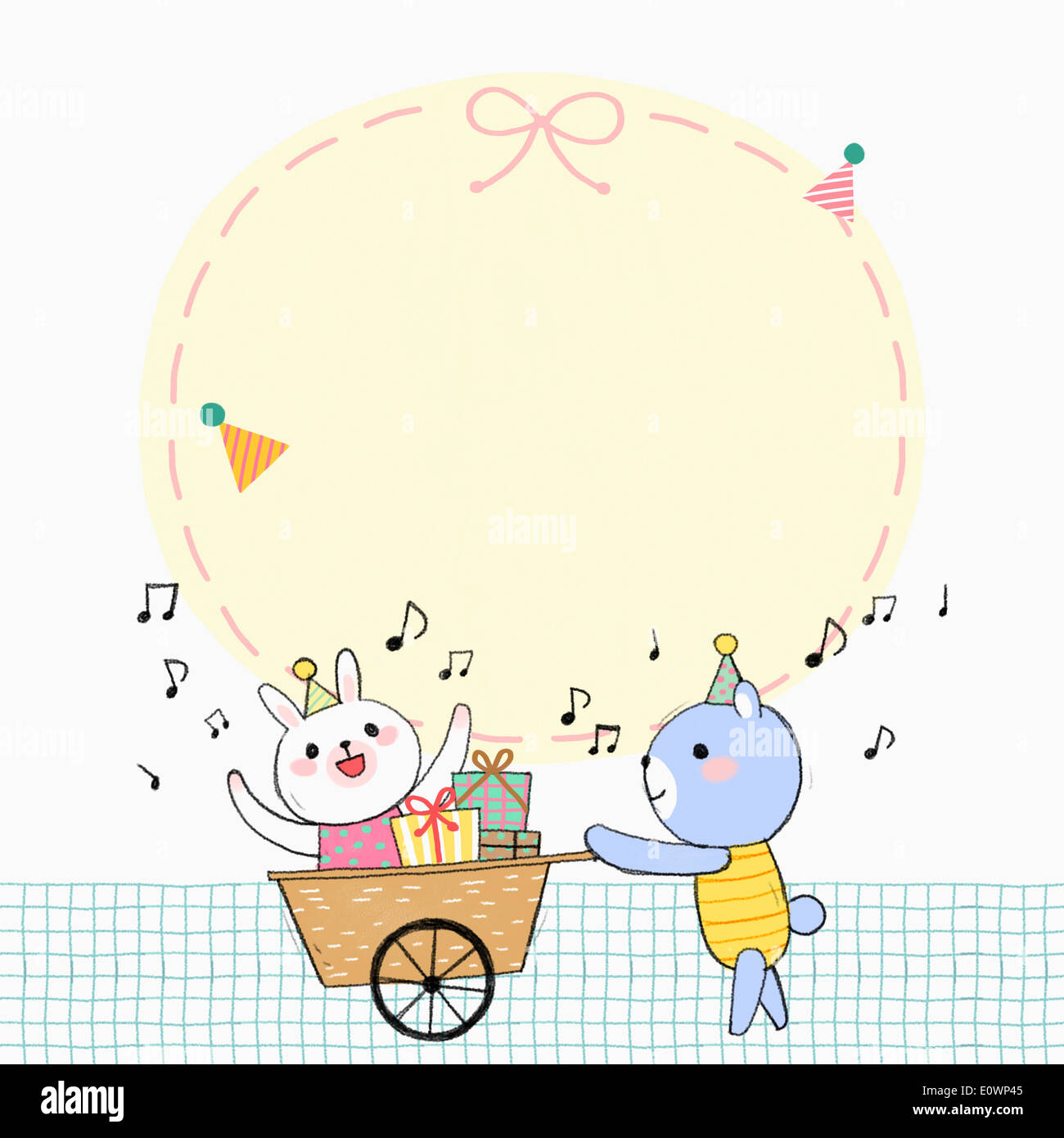 a letter template with animals Stock Photo - Alamy