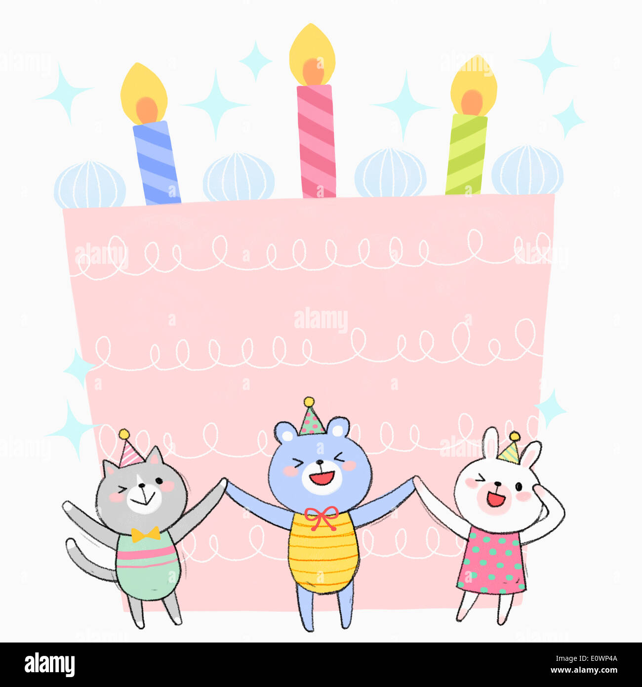 a letter template with animals Stock Photo - Alamy