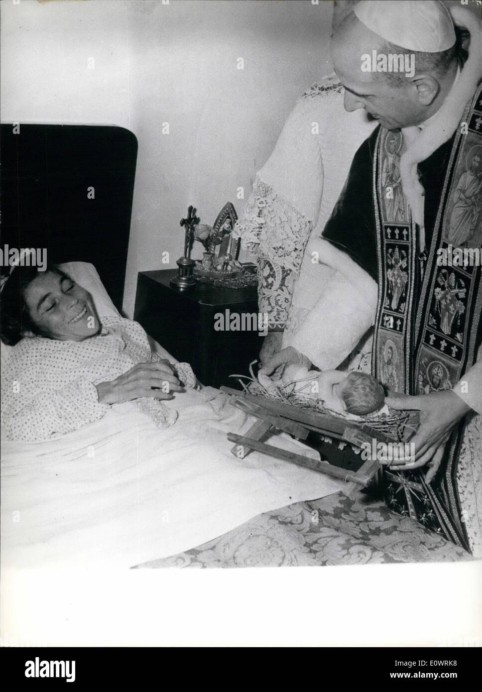 Dec. 12, 1963 - Pope Paul VI has visited this morning the ''Borgata di ...