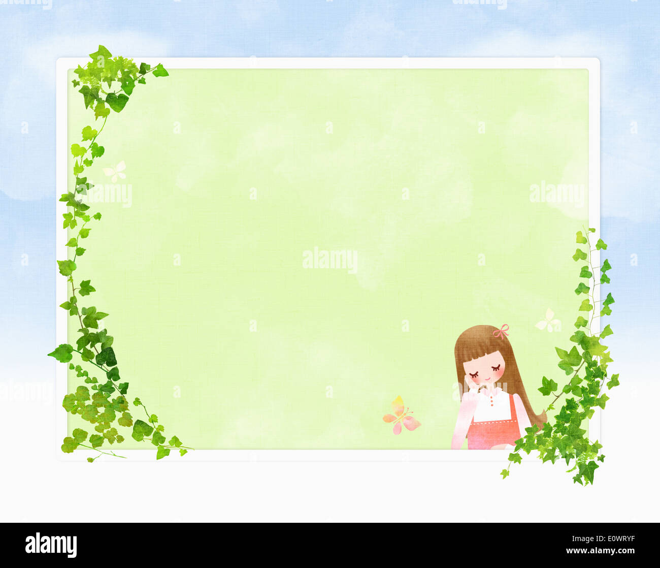 a letter template with a nature theme Stock Photo - Alamy