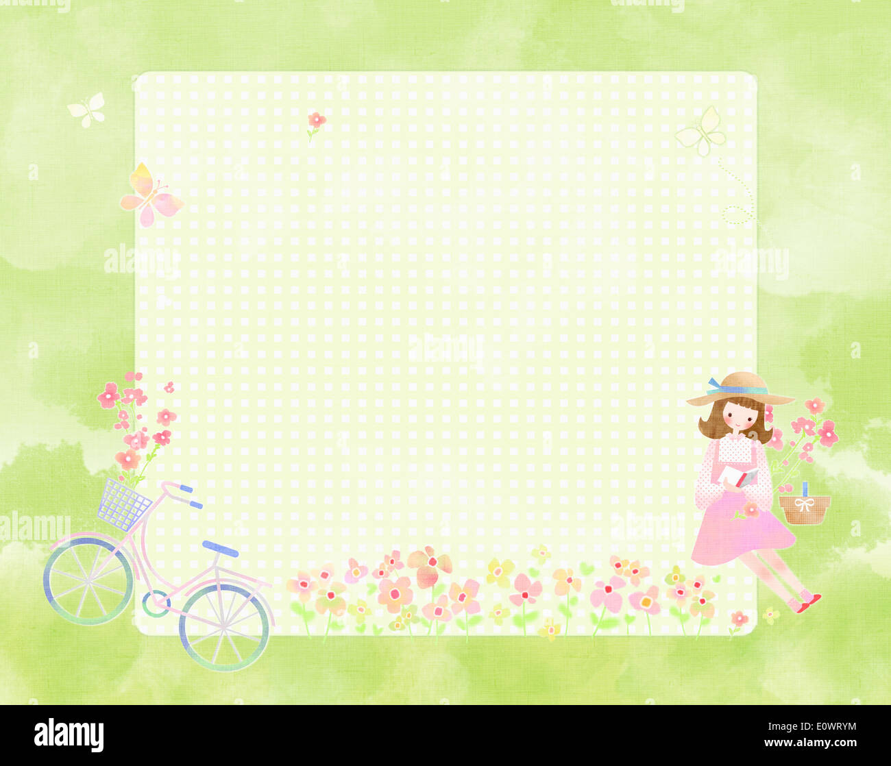 a letter template with a nature theme Stock Photo - Alamy