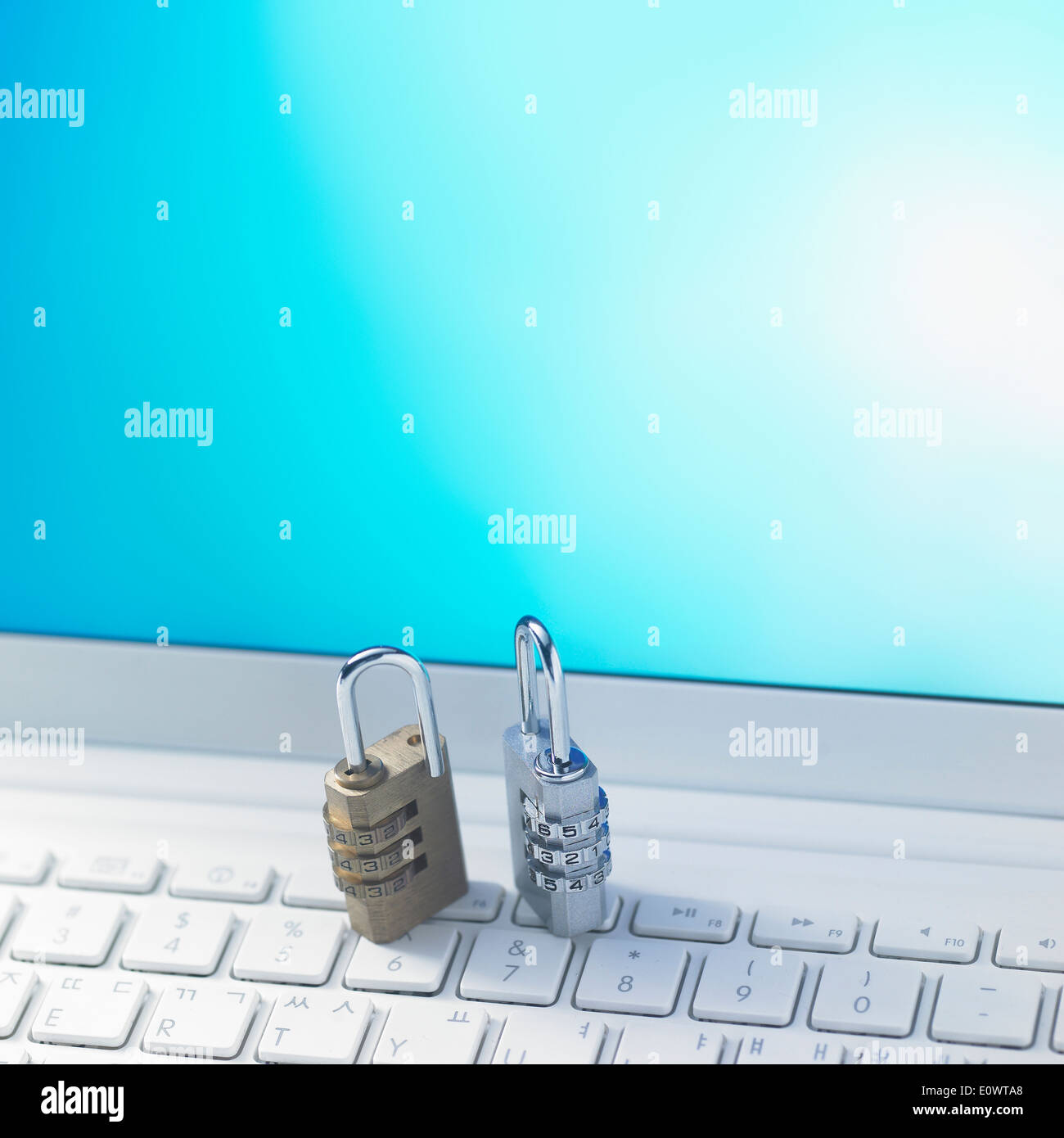 Two people lock security hi-res stock photography and images - Alamy