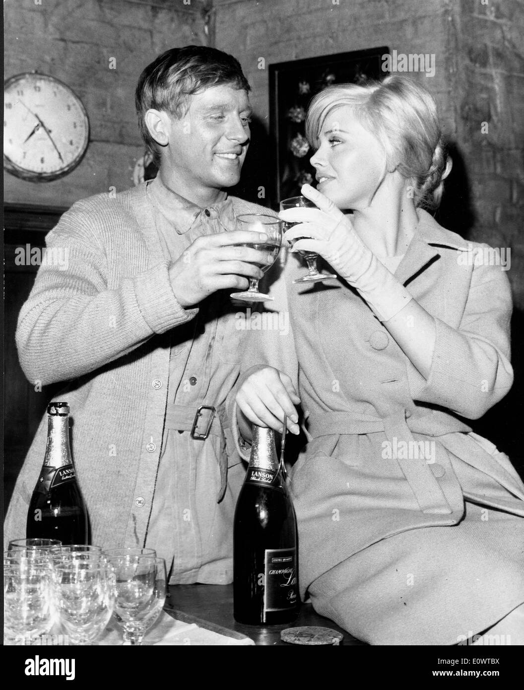 Actors Britt Ekland and John Leyton co-star Stock Photo - Alamy