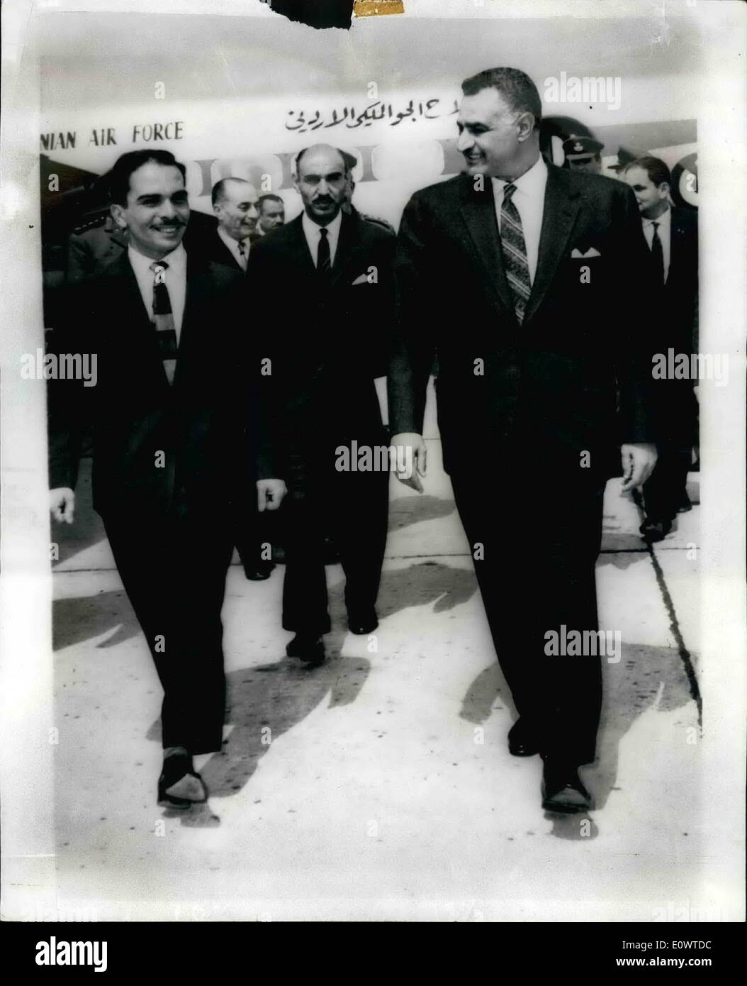 Mar. 03, 1964 - King Hussein in Cairo; King Hussein of Jordan has ...