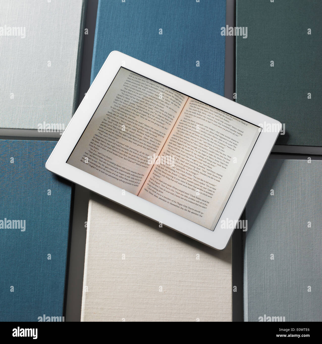 Book and tablet hi-res stock photography and images - Alamy