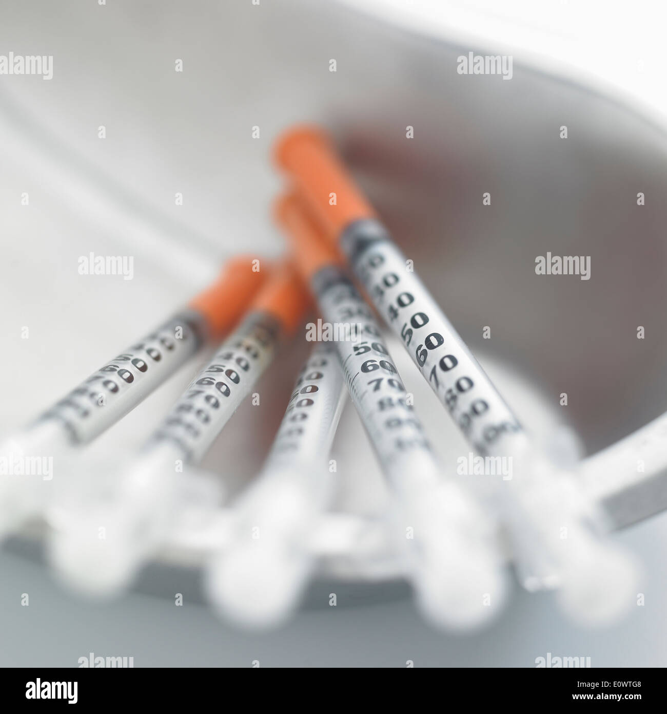 several medical syringes Stock Photo - Alamy