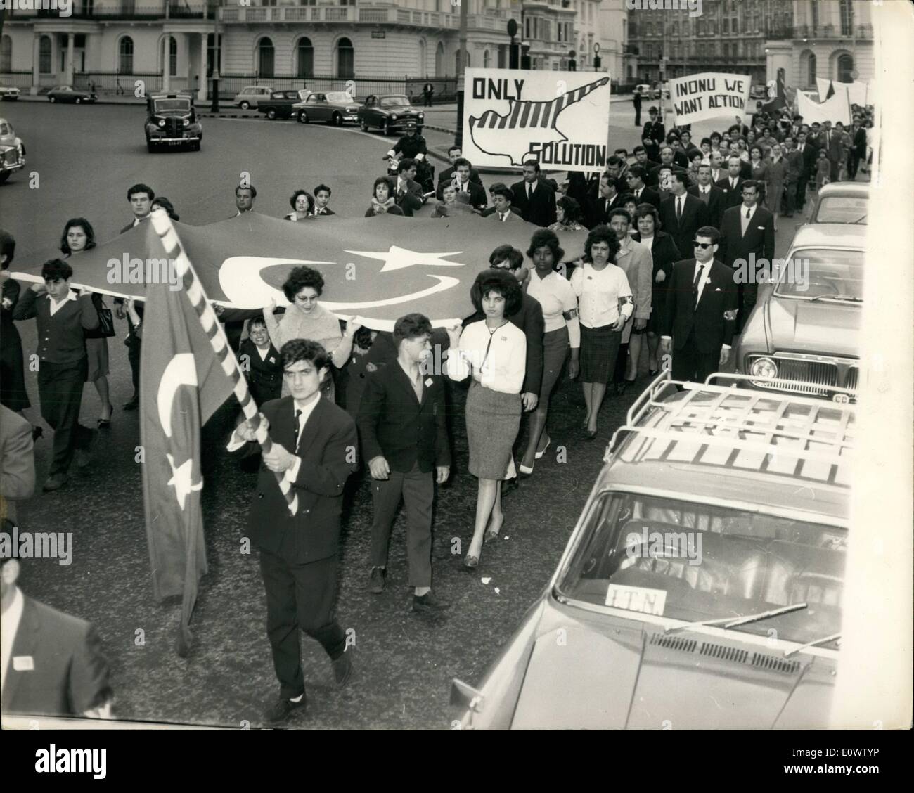 Apr. 04, 1964 - Turkish Cypriots Protest In London Turkish Cypriot ...