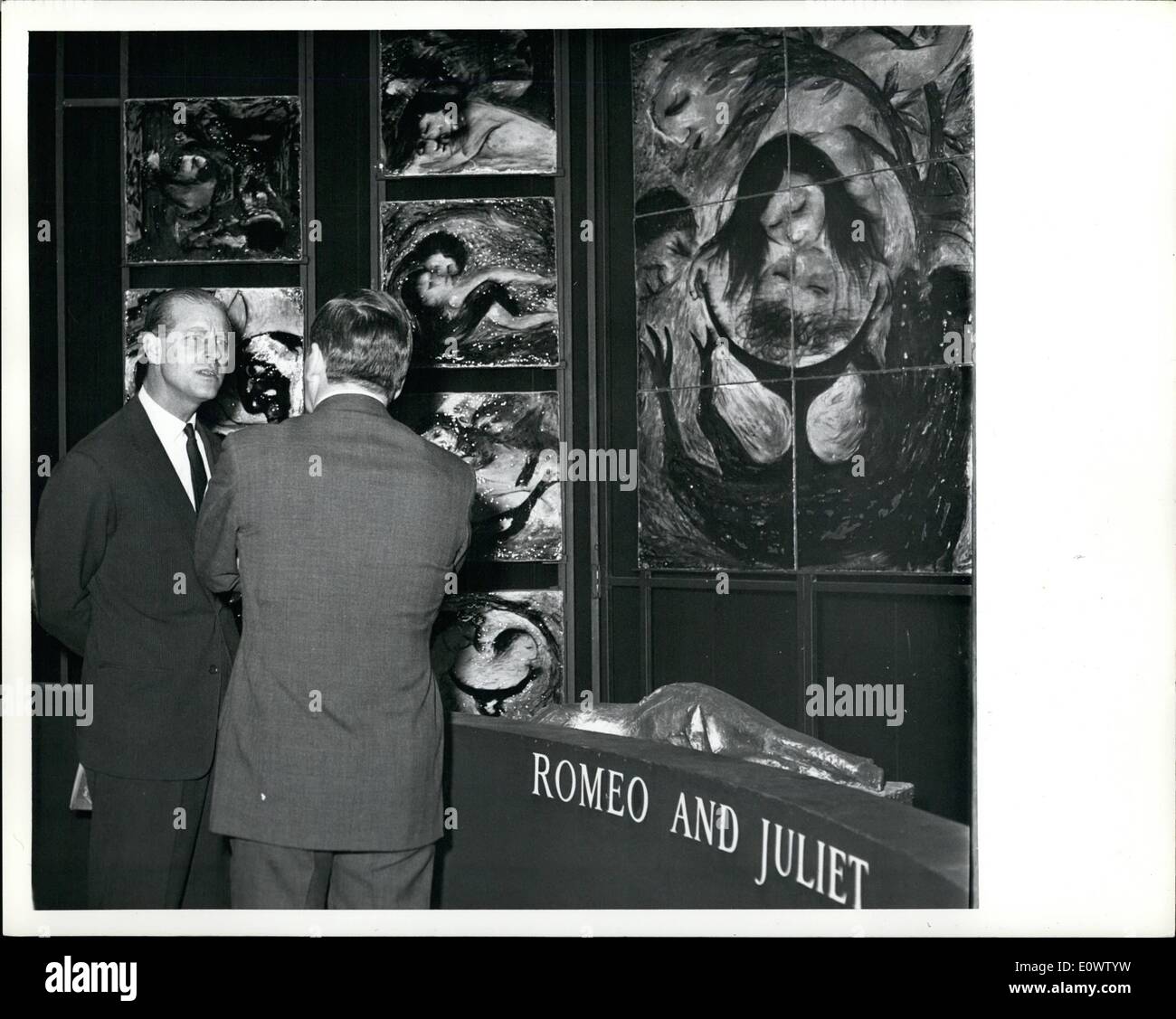 Apr. 04, 1964 - Duke At Shakespeare Exhibition: The Duke of Edinburgh ...