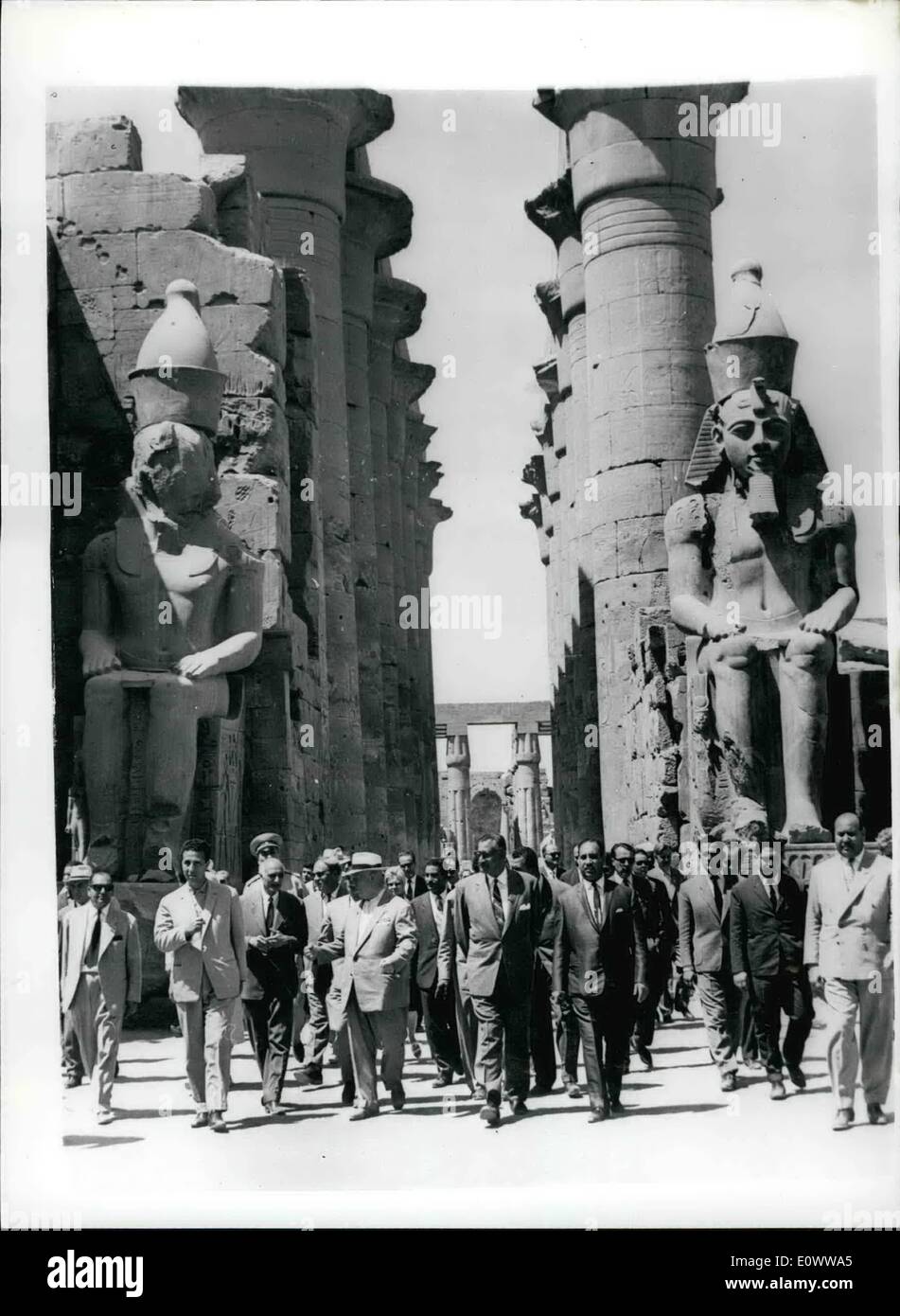 May 05, 1964 - Mr. Kruschev in Luxor.: Soviet Prime Minister Mr. Nikita ...