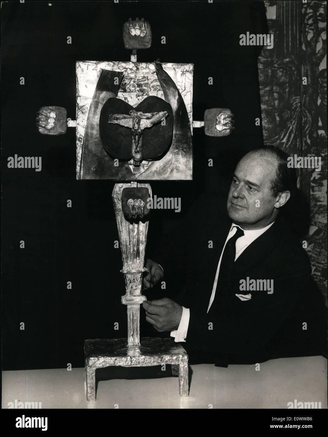 May 05, 1964 - New Cross for Ely Cathedral: The four feet high altar ...