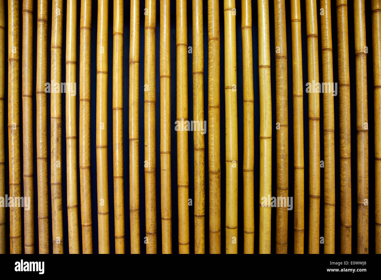 Parallel bars of Bamboo as a wall decoration Stock Photo - Alamy