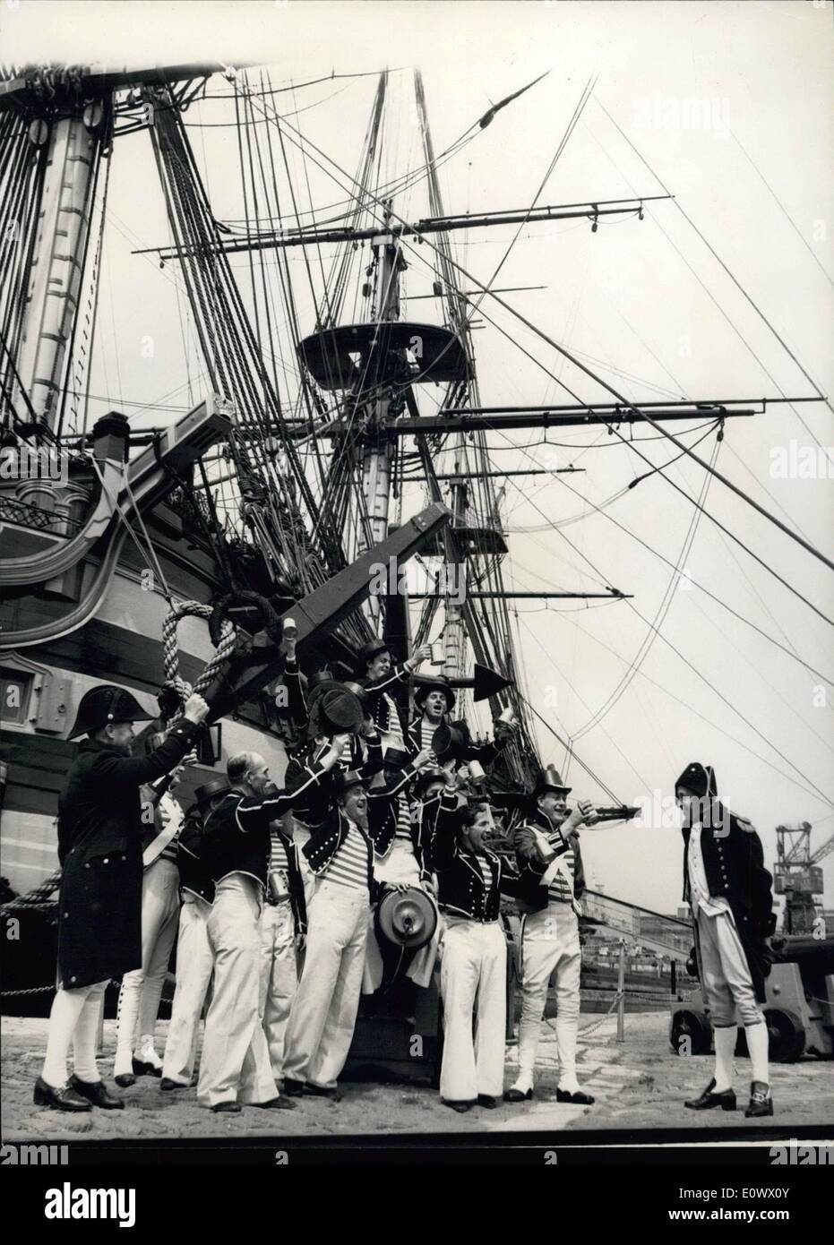 Jul. 07, 1964 - Dockyard Riggers ''Splice the Mainbrace'' as the Re ...