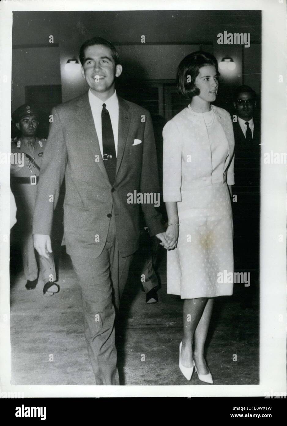 Jul. 14, 1964 - Princess Anne-Marie of Denmark flies to Athens to ...