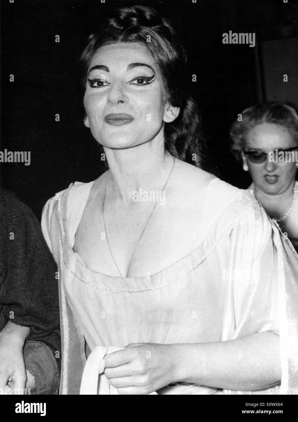 Opera singer Maria Callas at rehearsal Stock Photo - Alamy