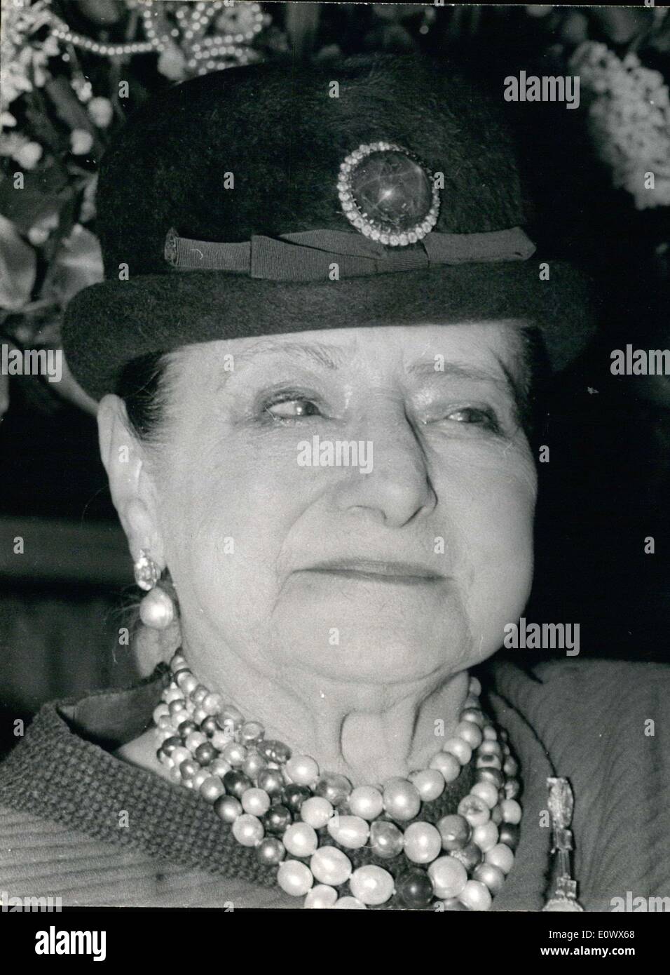 May 23, 1964 - Portrait of Magnate Helena Rubenstein at age 82 Stock ...
