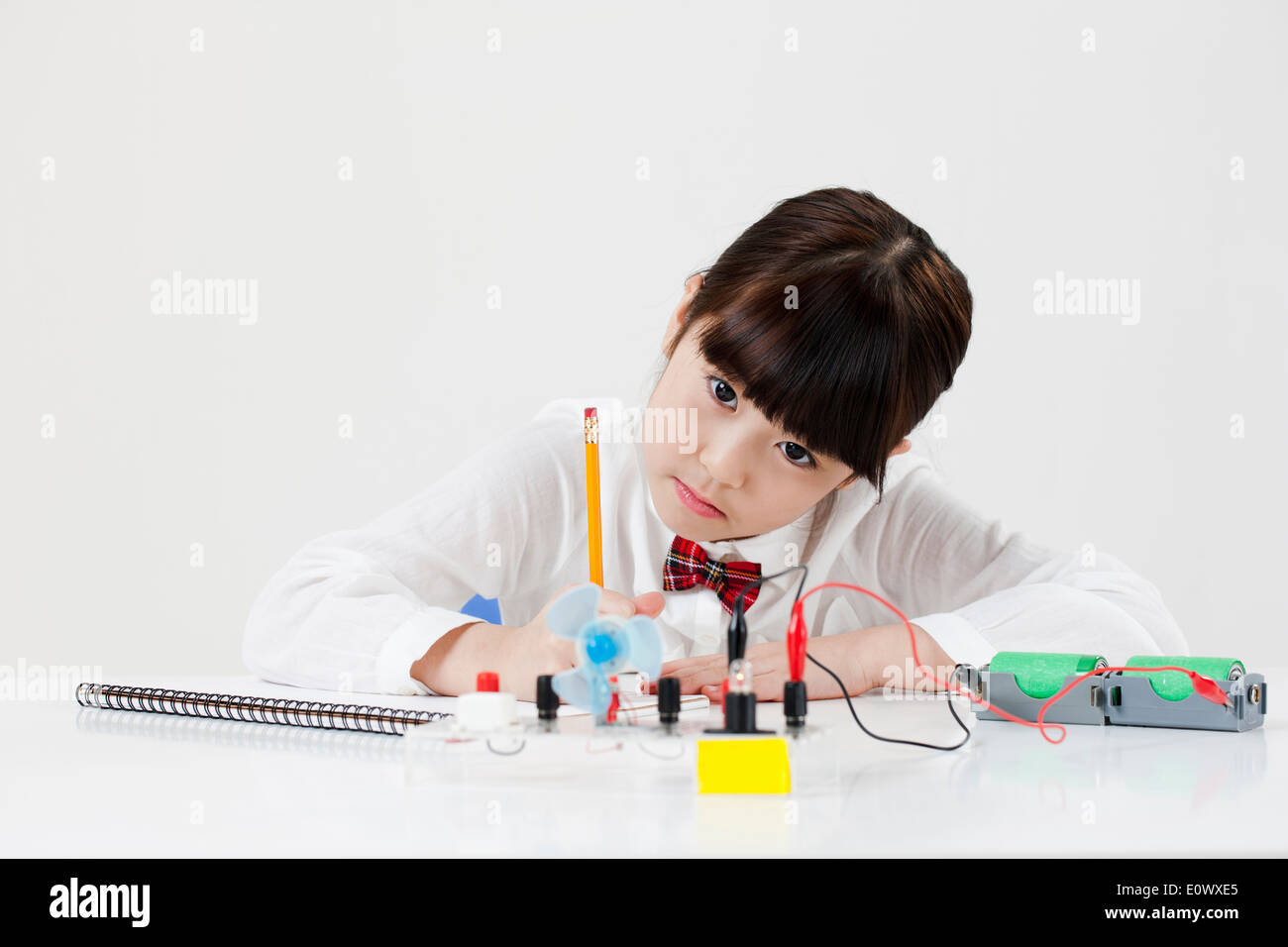 a girl doing engineering Stock Photo - Alamy
