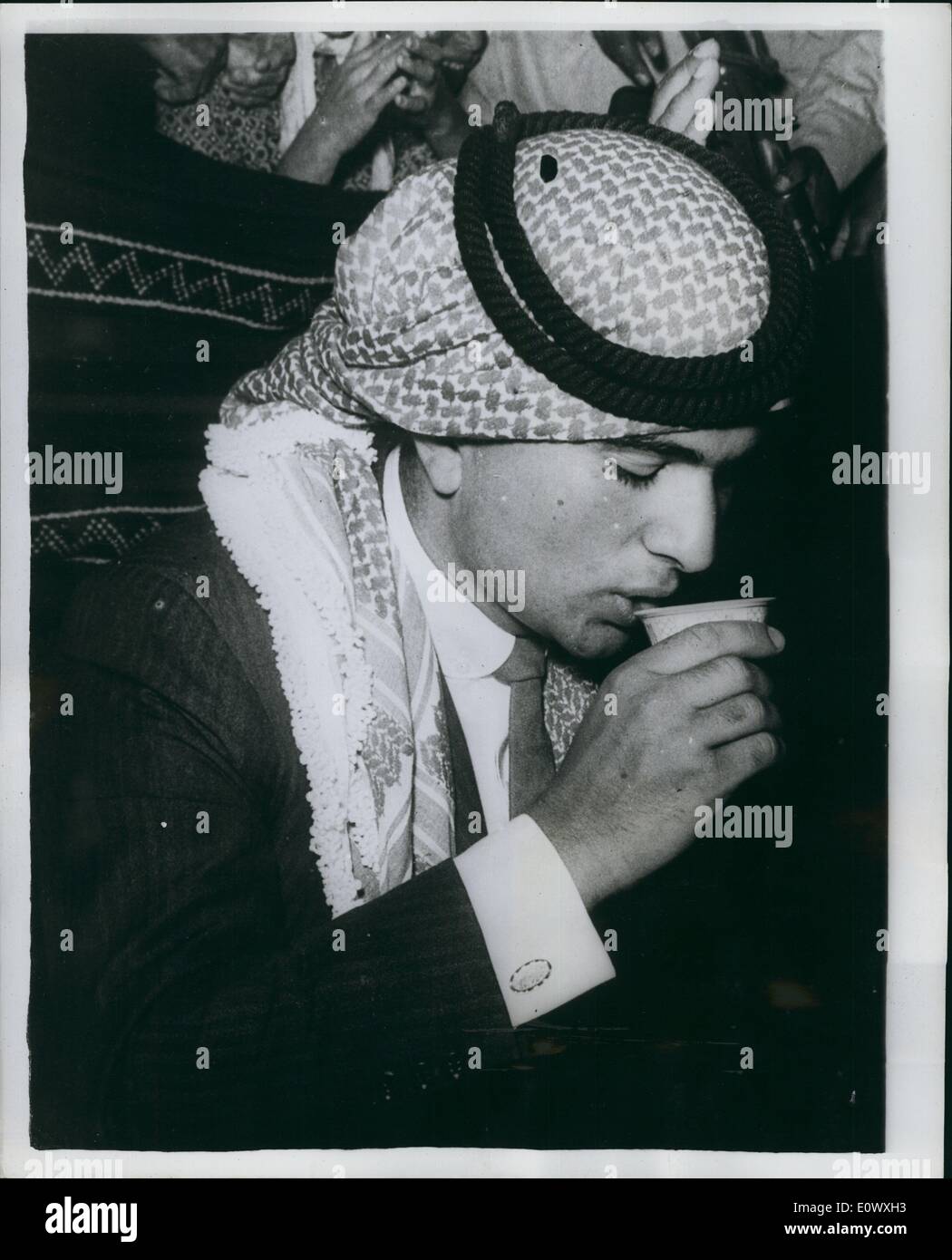Aug. 08, 1964 - Prince Hassan Visits The Bani Hassan Tribe Drinks Arab ...