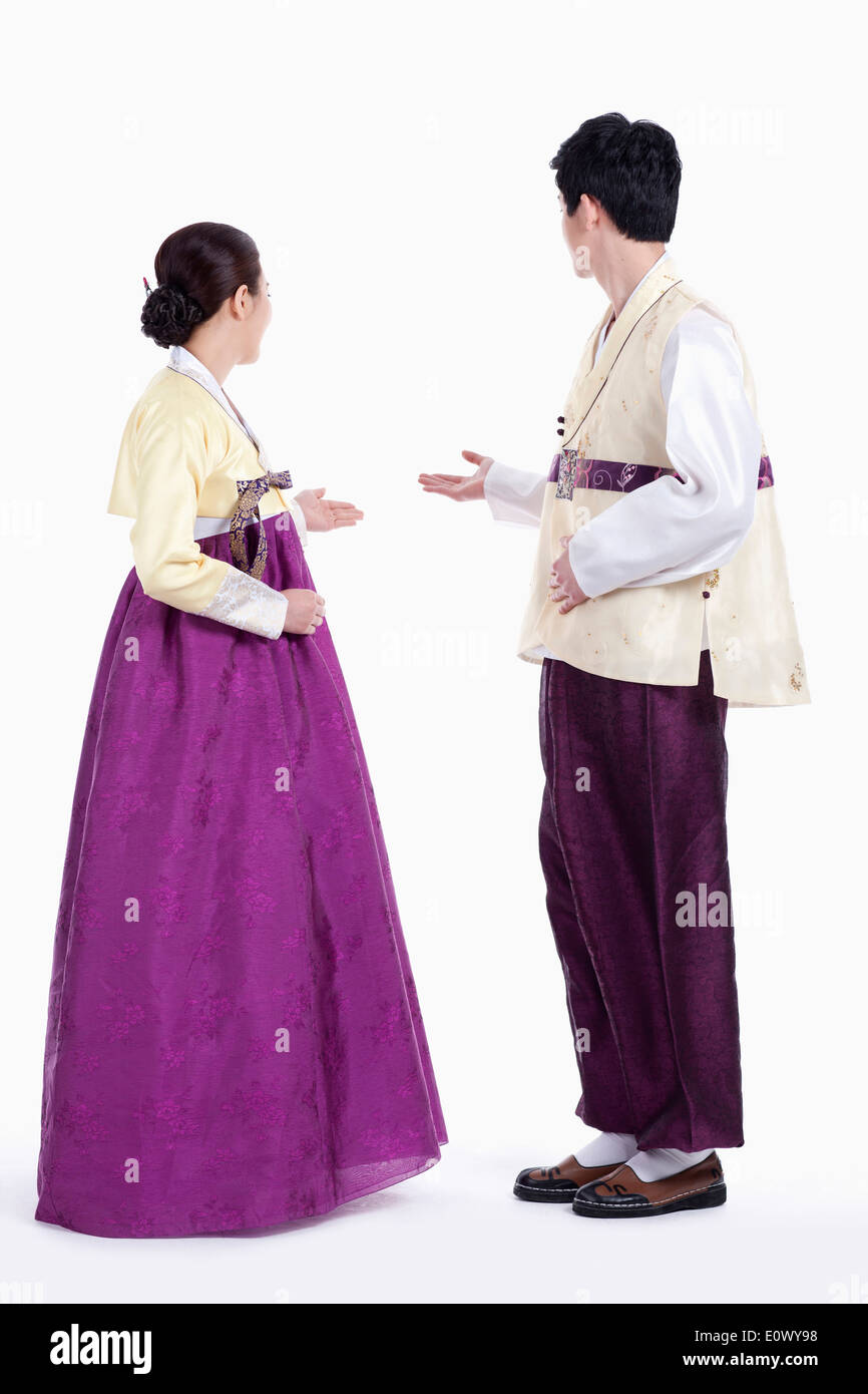 Side view people wearing Cut Out Stock Images & Pictures - Alamy