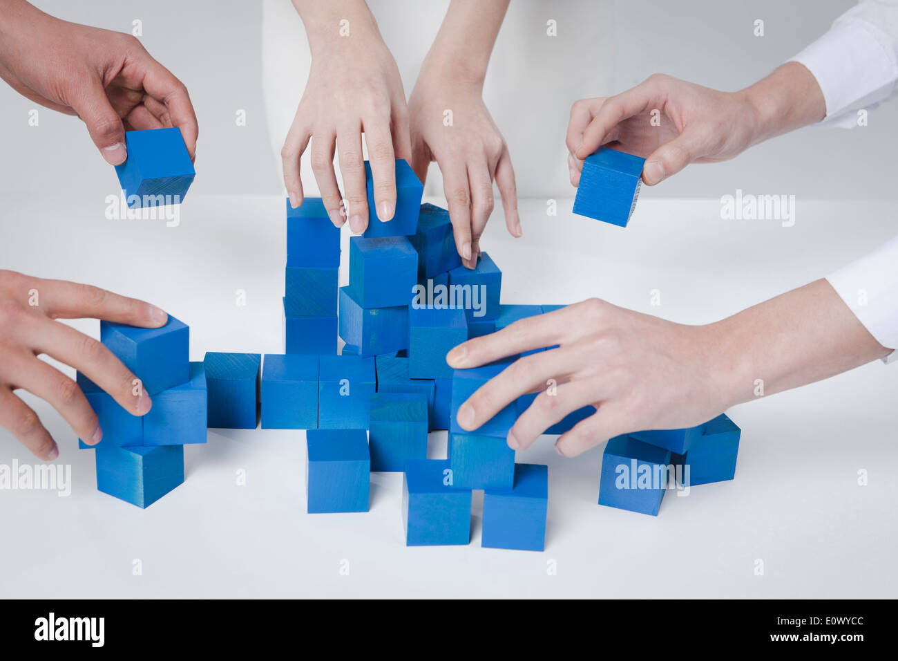 Business people with cubes hi-res stock photography and images - Alamy